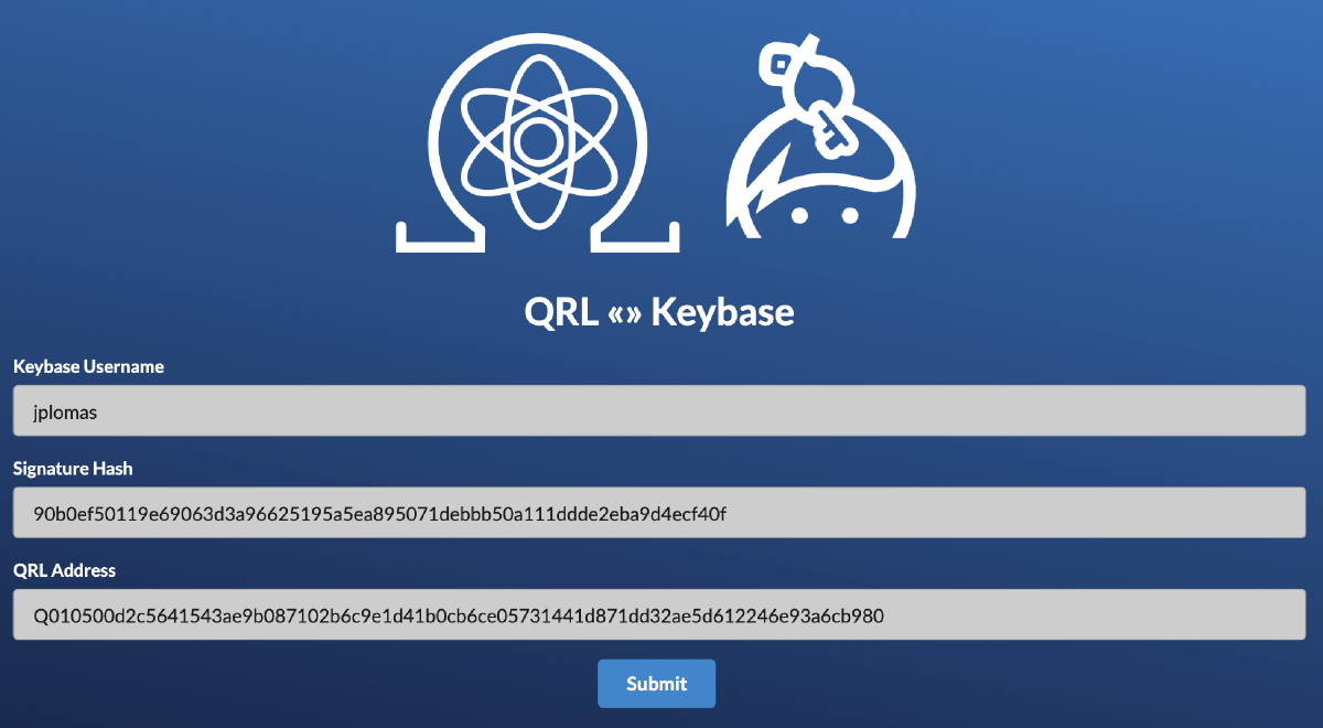 QRL and Keybase