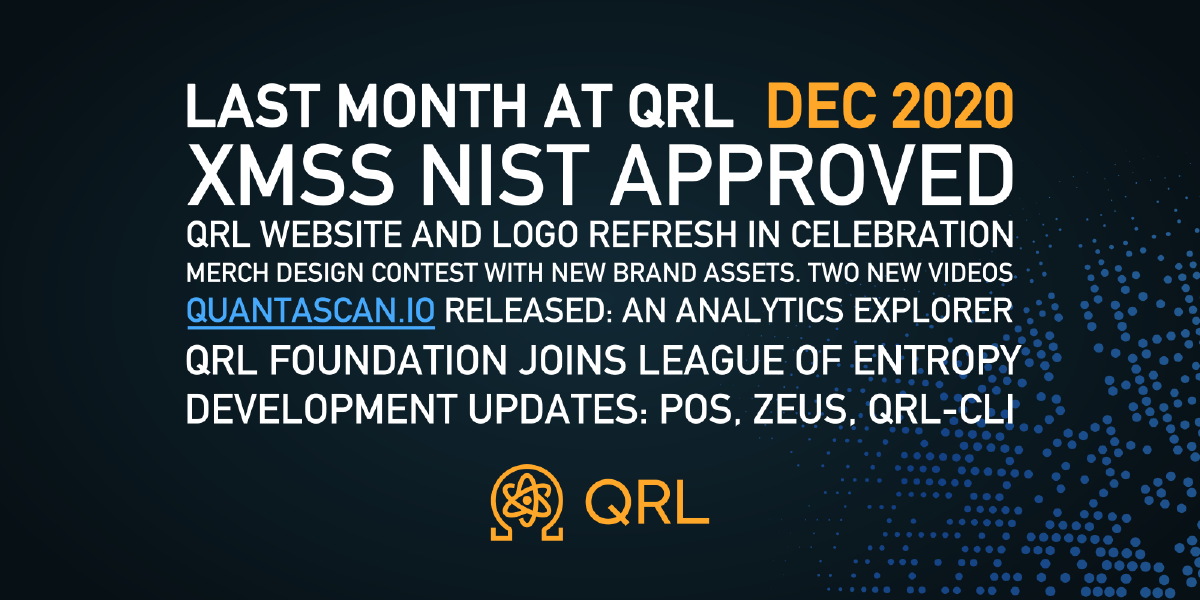 Last Month at QRL — December 2020